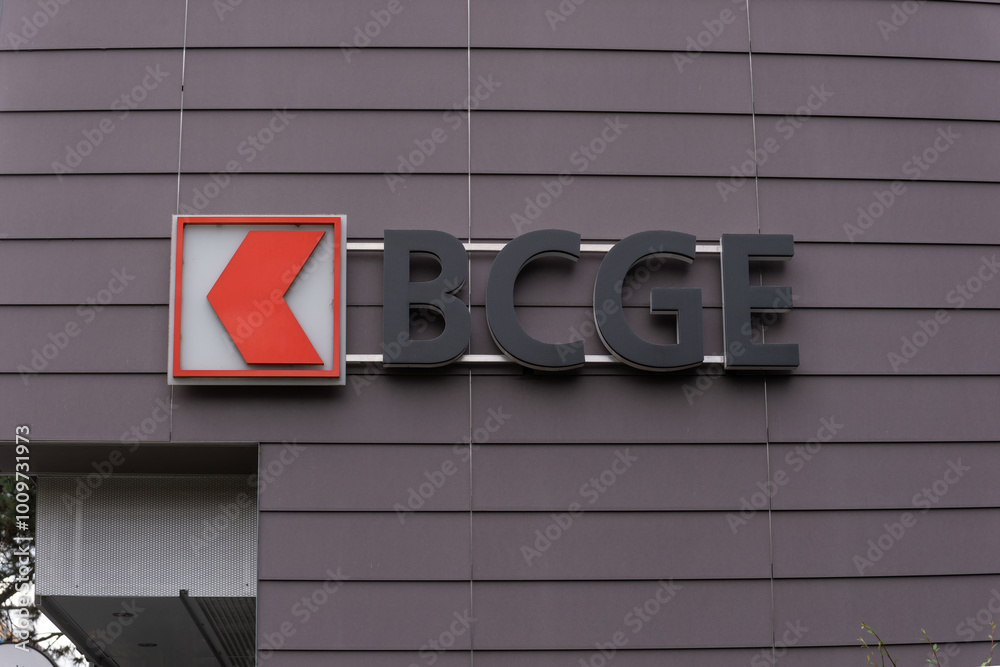 Geneva, Switzerland - October 03, 2024: sign and logo of Banque ...