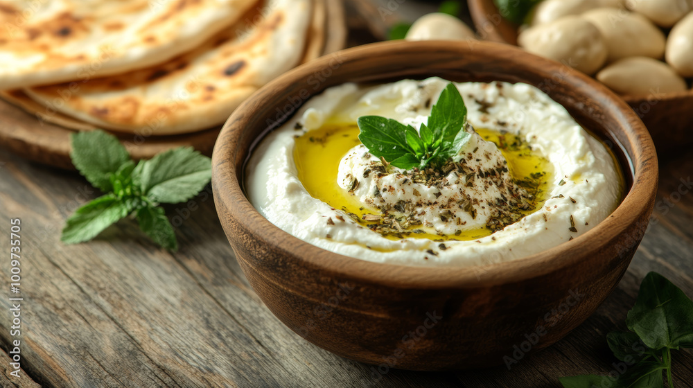 "A traditional breakfast in many cultures, this homemade labneh yogurt ...