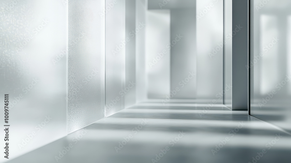 Frosted glass texture with soft light refraction on a digital ...