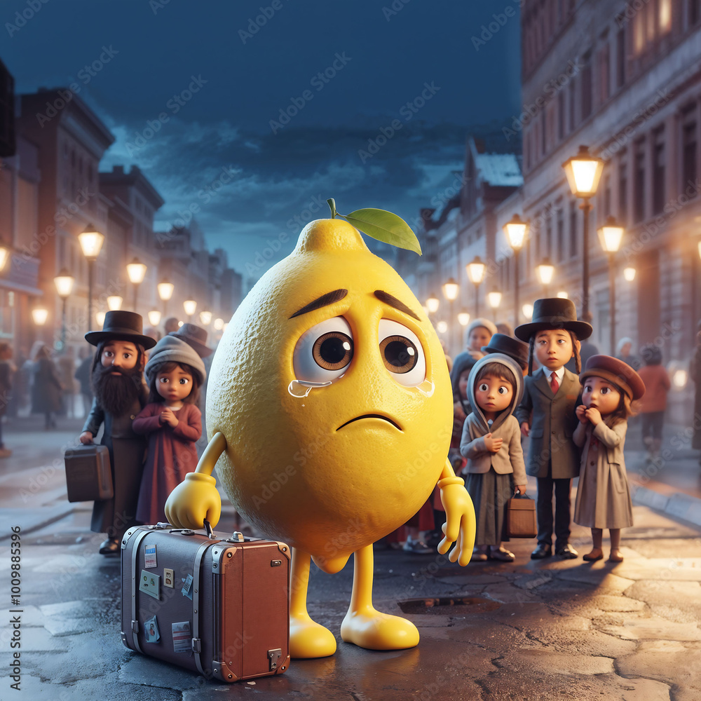 animated etrog saying goodbye to sukkot. sukkot greeting goodbye card ...