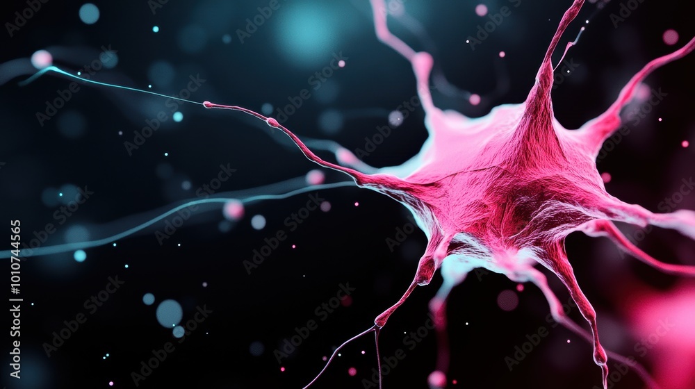 Abstract visualization of a complex network topology with ...