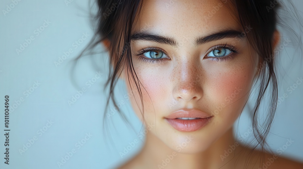 stunning closeup portrait of a beautiful asian woman showcasing her ...