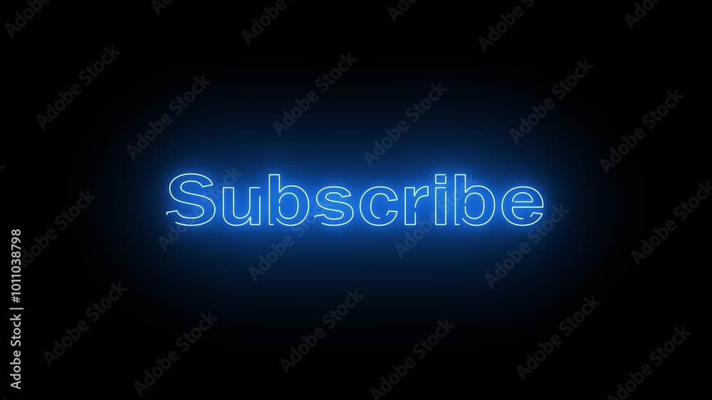 YouTube Subscribe Button Animation. subscribe text animation on black ...