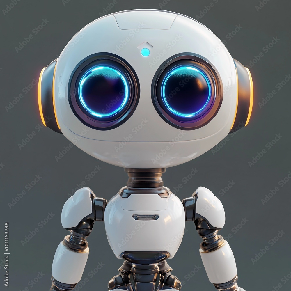 3D Vision System Icon: Robotic Perception and Sensing Illustration Logo ...