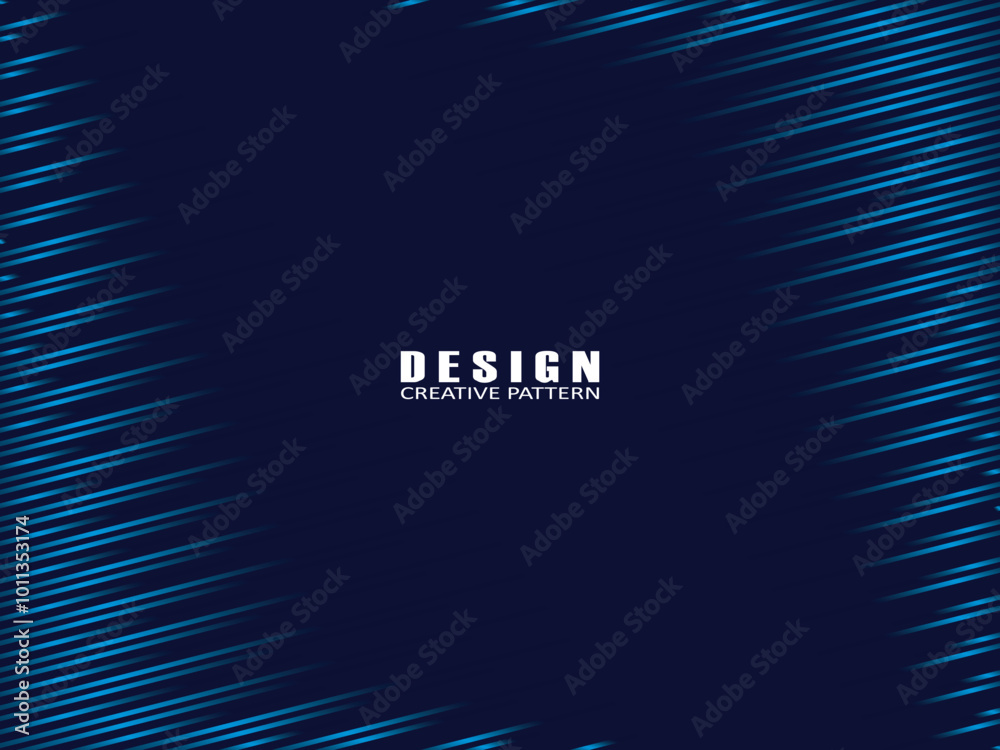 Premium background design with diagonal shiny blue lines pattern. Vector horizontal template for ...