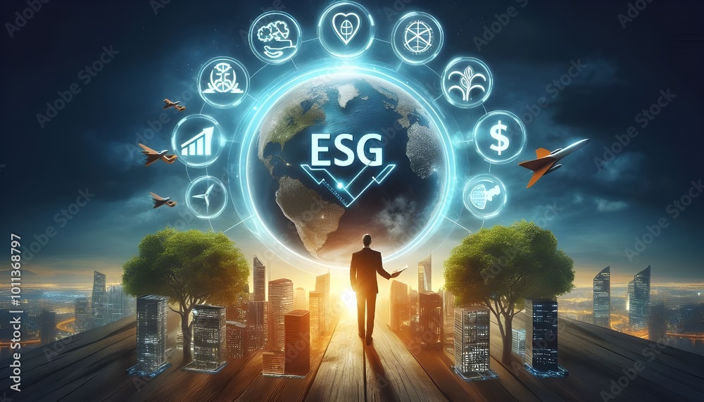 An image depicting the concept of ESG (Environmental, Social, and ...