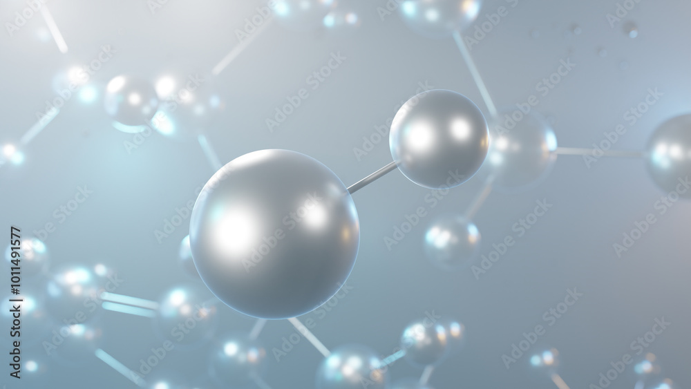 hydrochloric acid molecular structure, 3d model molecule, muriatic acid ...