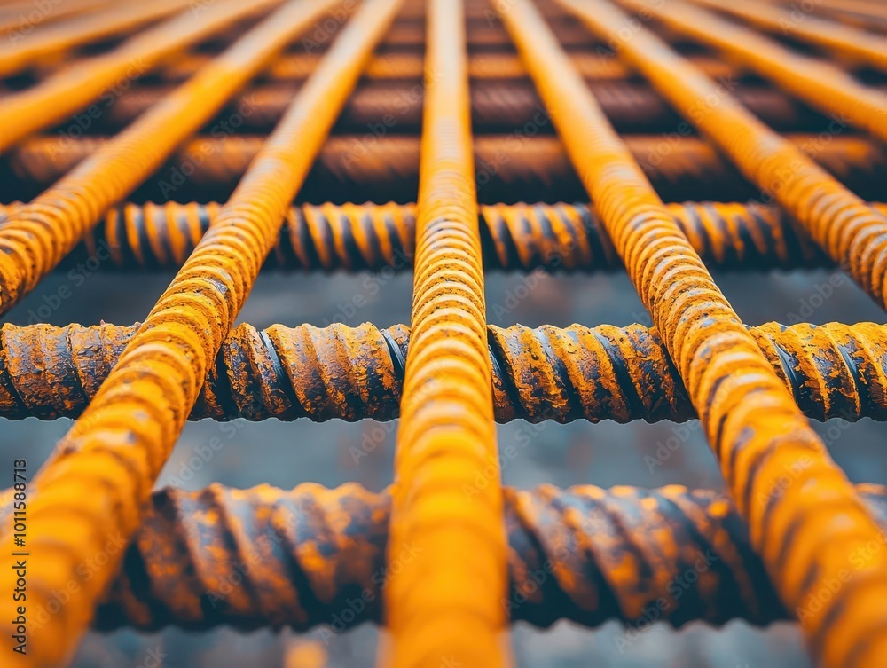 Detailed view of rebar yield strength testing with stress-strain curve ...