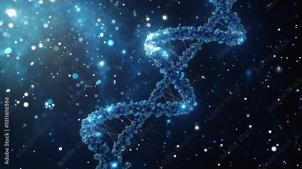 This image shows a connection made through DNA, using a modern ...