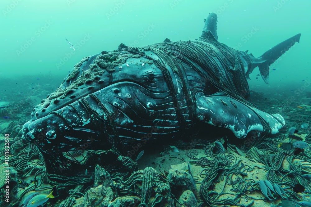 Underwater catastrophe vibrant marine life struggles in a massive ...
