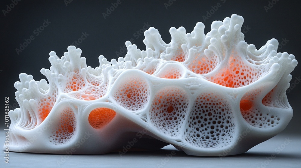 this A 3D model of a lymph node, showing the organization of lymphoid ...