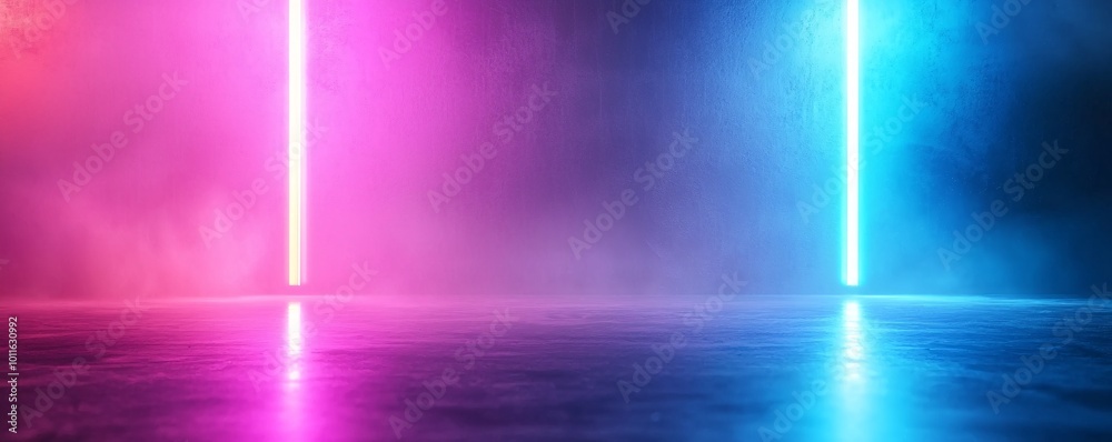 Futuristic Concert Experience with Neon Lights and Laser Displays ...