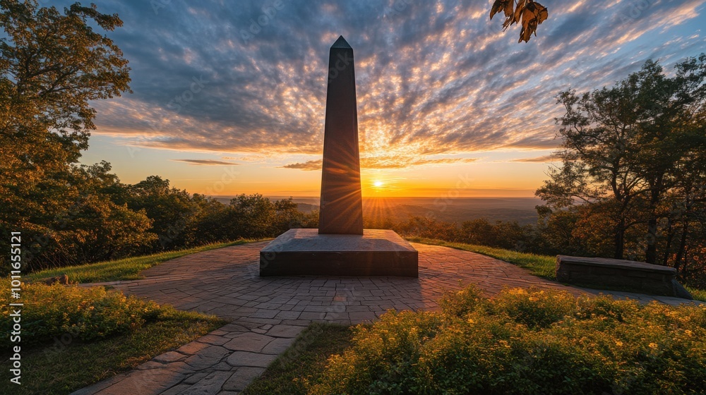 Sunrise over High Point State Park monument captured with Nikon D850 ...