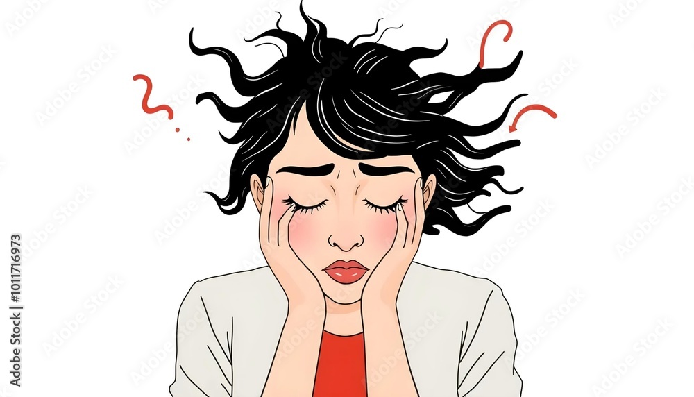 Bipolar disorder illustration, depression and mania maniacal manic ...