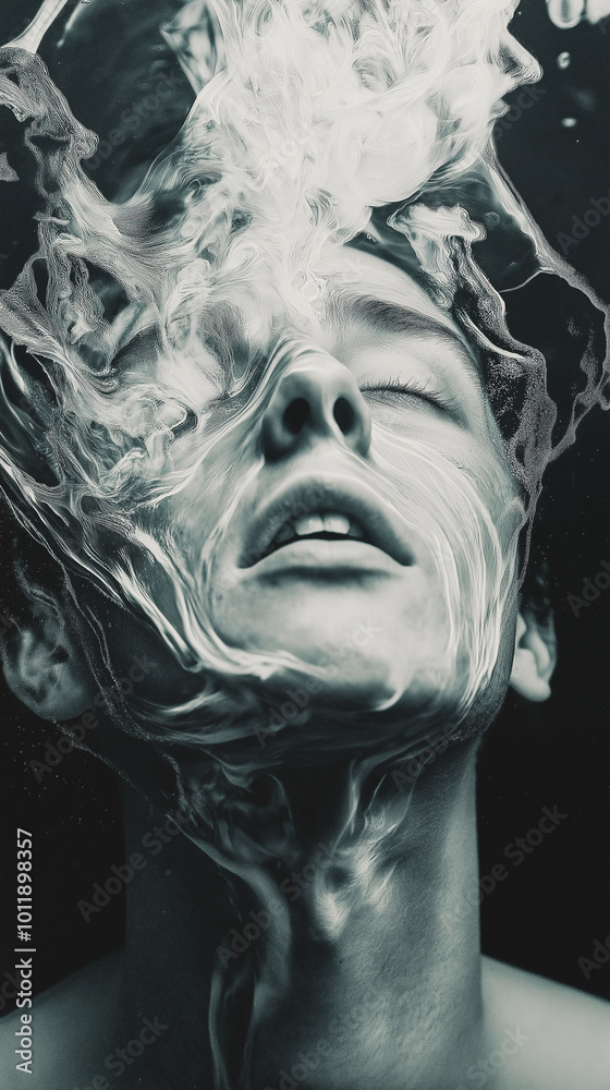 An image depicting the emotions of depression,anxiety,OCD,fear,stress ...