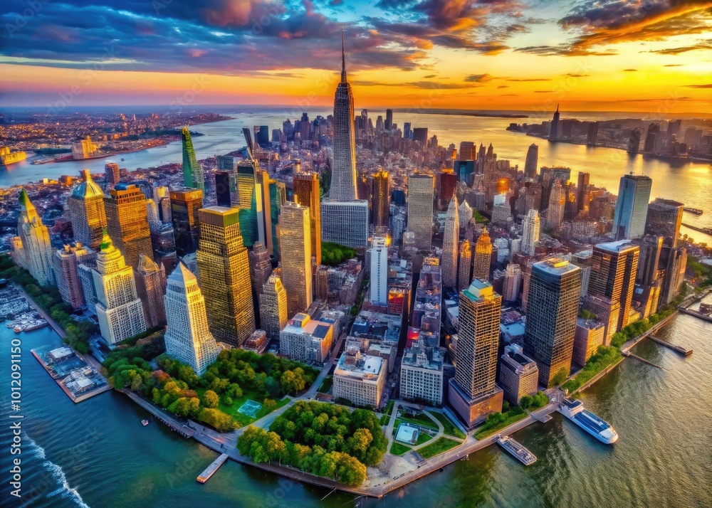 Detailed Manhattan Map of New York City Featuring Streets, Landmarks ...