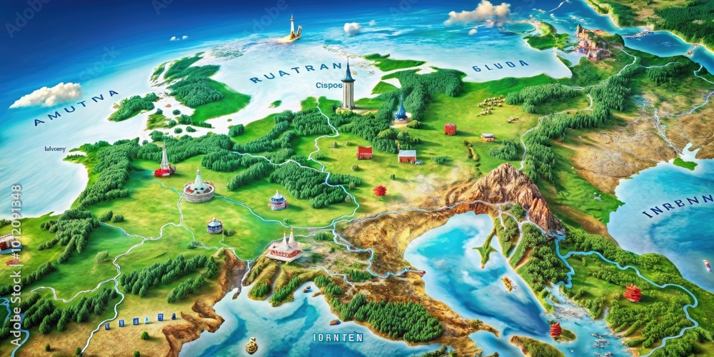 Detailed Map Highlighting Austria's Location in Central Europe with ...