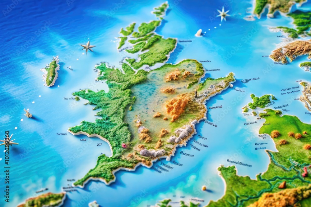 Detailed Map of the English Channel Islands Showing Geography ...