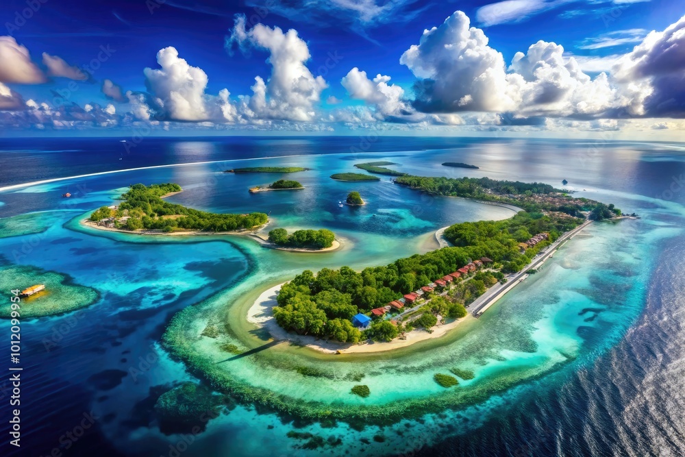 Detailed Map of the Maldives Islands Featuring Major Atolls and ...