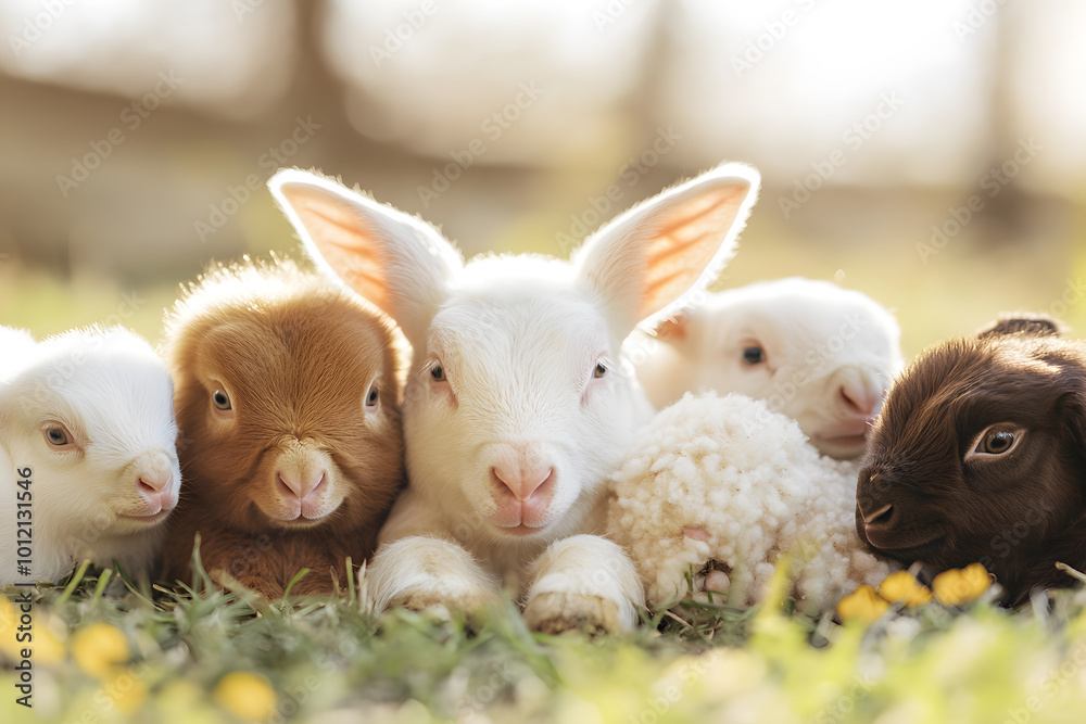 Newborn Animals in a Spring Barnyard | Adorable Baby Farm Animals ...
