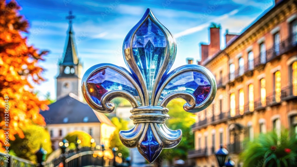 Elegant Fleur de Lys Symbol with Transparent Background Representing ...