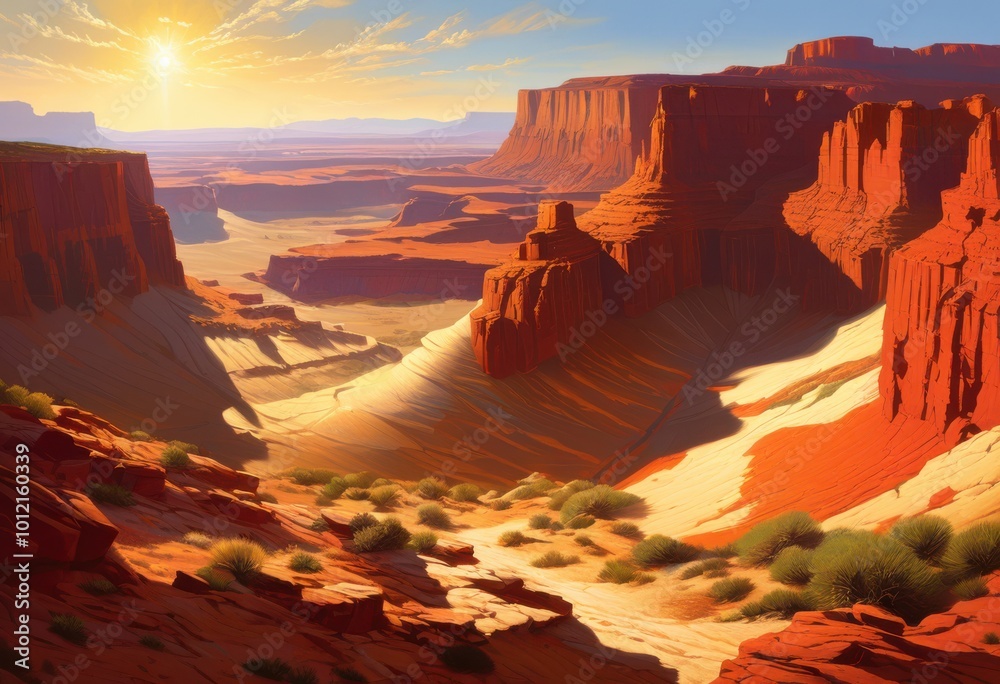 vibrant dynamic wind swept landscapes capturing majesty strength forces ...