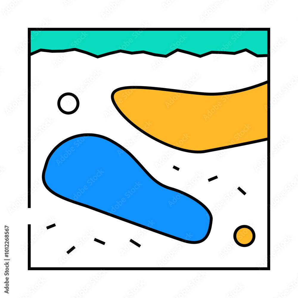 depth soil analysis line icon vector. depth soil analysis sign ...