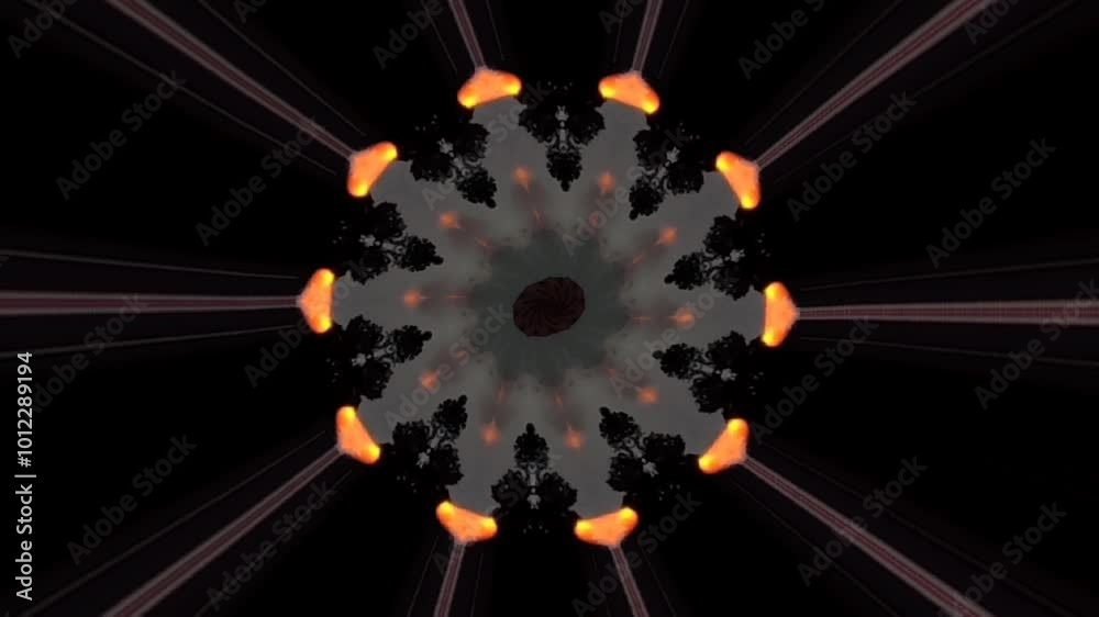 lash light structures. Hi-tech neon sci-fi tunel. Trendy neon glow lines form pattern and ...