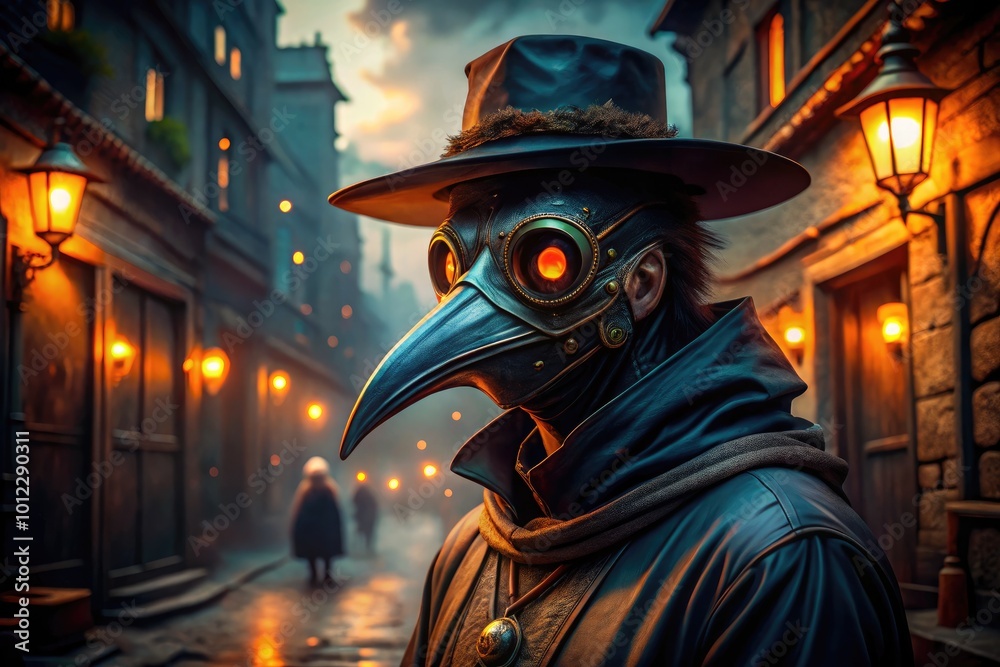 Intriguing AI Art Depicting Plague Doctor Mysteries in a Dark ...