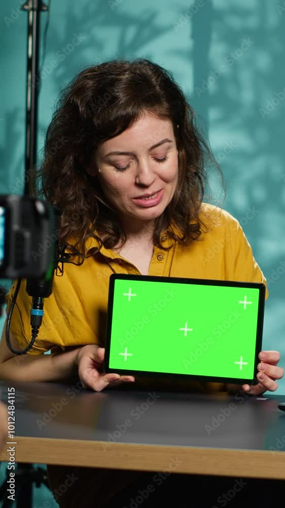 Vertical video Tech guru excited to review newly released chroma key ...