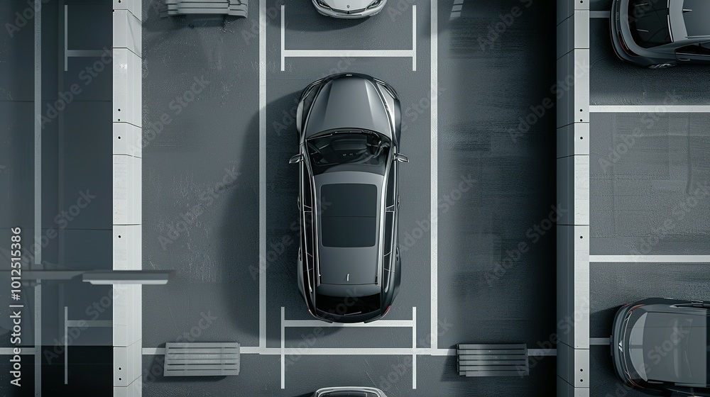 Aerial Perspective of a Smart Car Parking Assist System: Featuring ...