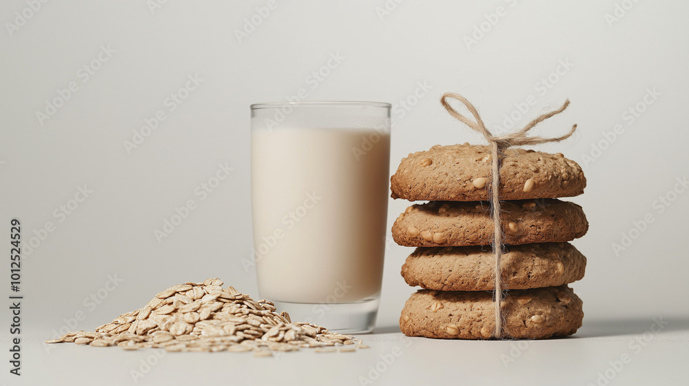 oat milk as a butter alternative: a clean, minimalist photograph of a ...