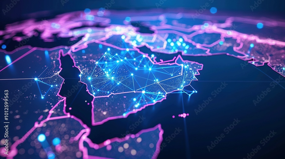 Connecting the Middle East and North Africa: Abstract Network Map of ...