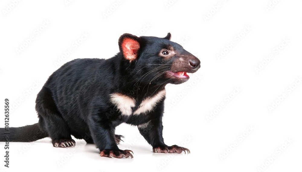 Tasmanian devil - Sarcophilus harrisii - is a carnivorous marsupial ...