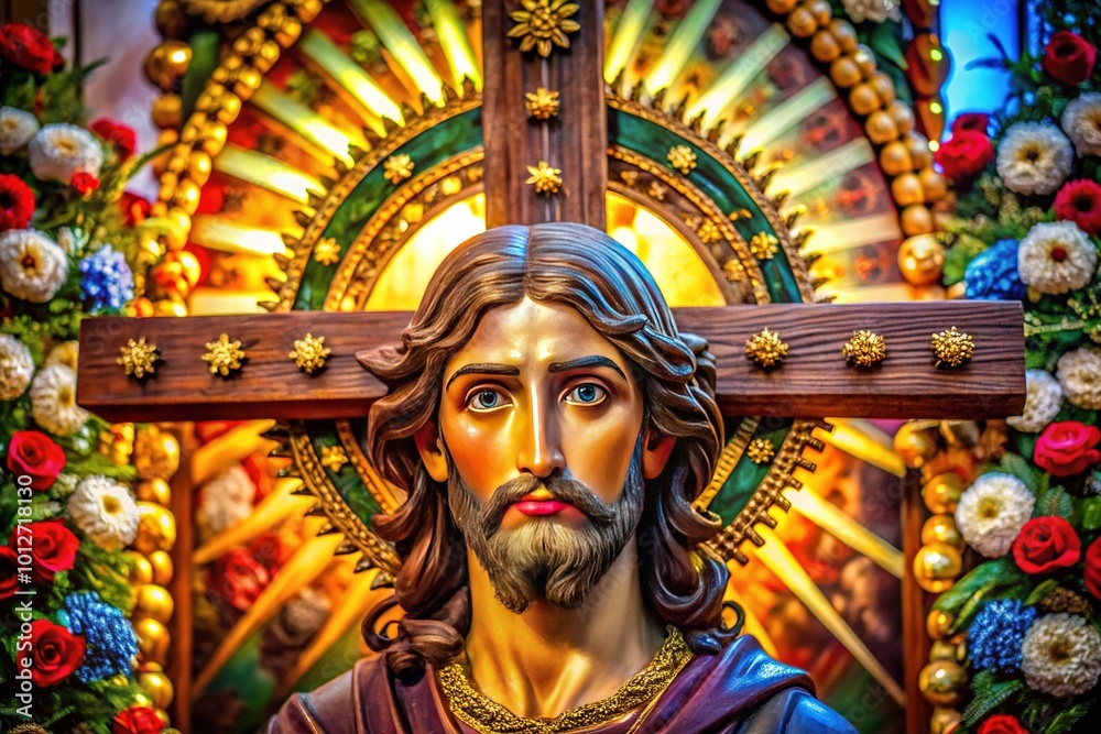 Stunning Jesus Christ Cross Display for Faith-Based Decor and Spiritual ...