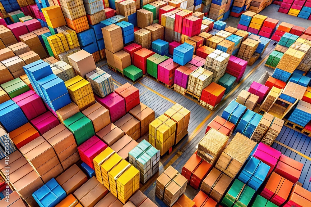 Versatile cardboard shipping boxes in various orientations enhance ...