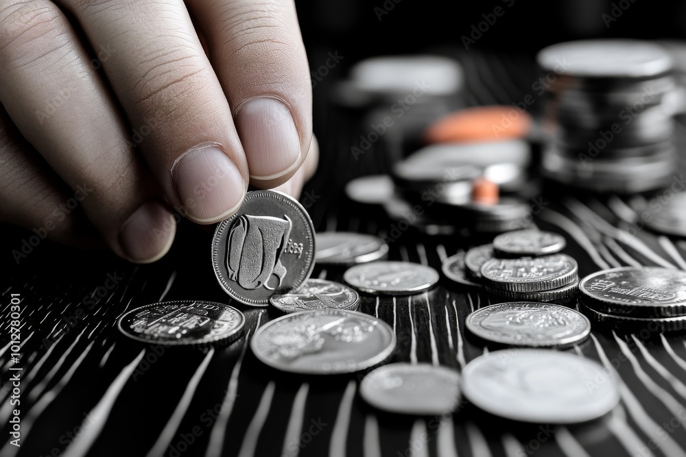 Self-centered greed portrayed by a single hand grasping tightly at ...