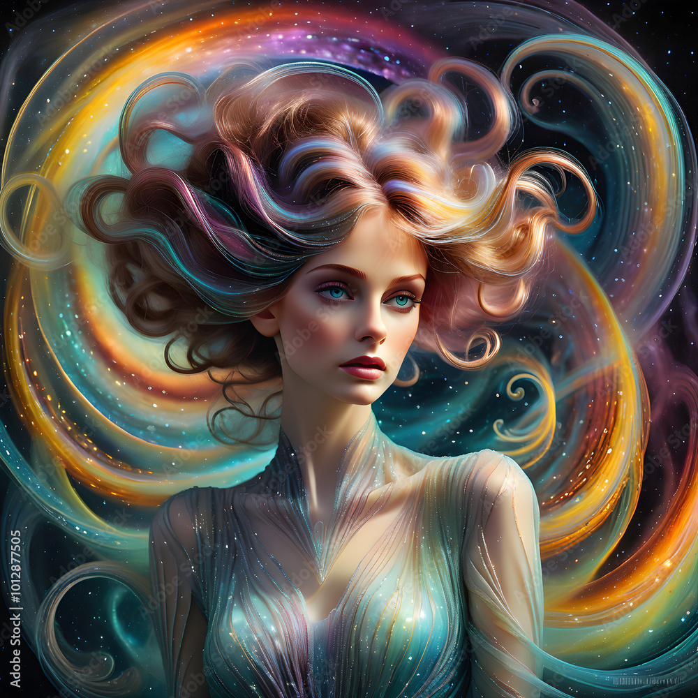 Step into the cosmic realm where multiple galaxies converge, creating a ...