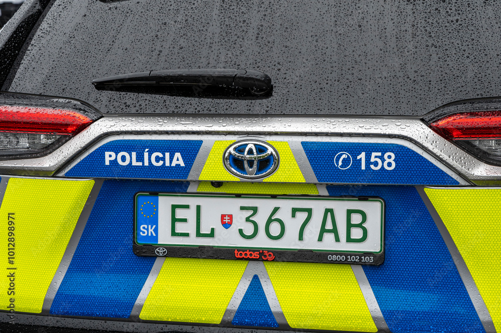 Nitra, Slovakia - October, 4, 2024 : The Slovak Police Force car ...