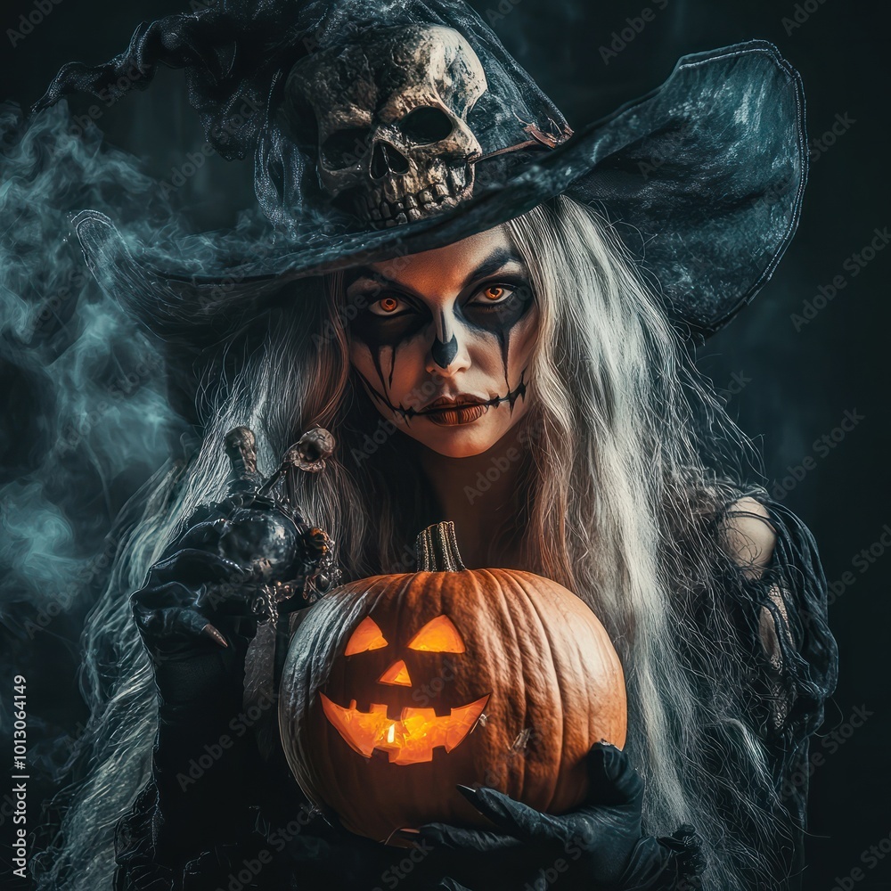 scary spooky halloween season, monster skull and crossbones halloween ...