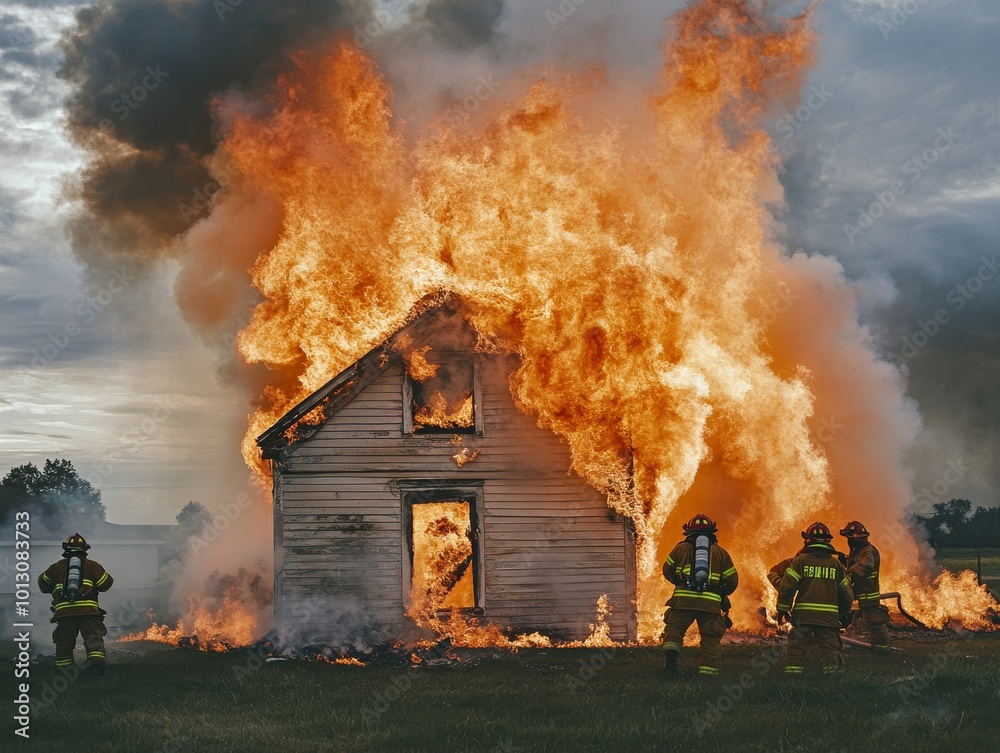 2408 9.A fiery training exercise in Palmyra, Nebraska, where local ...