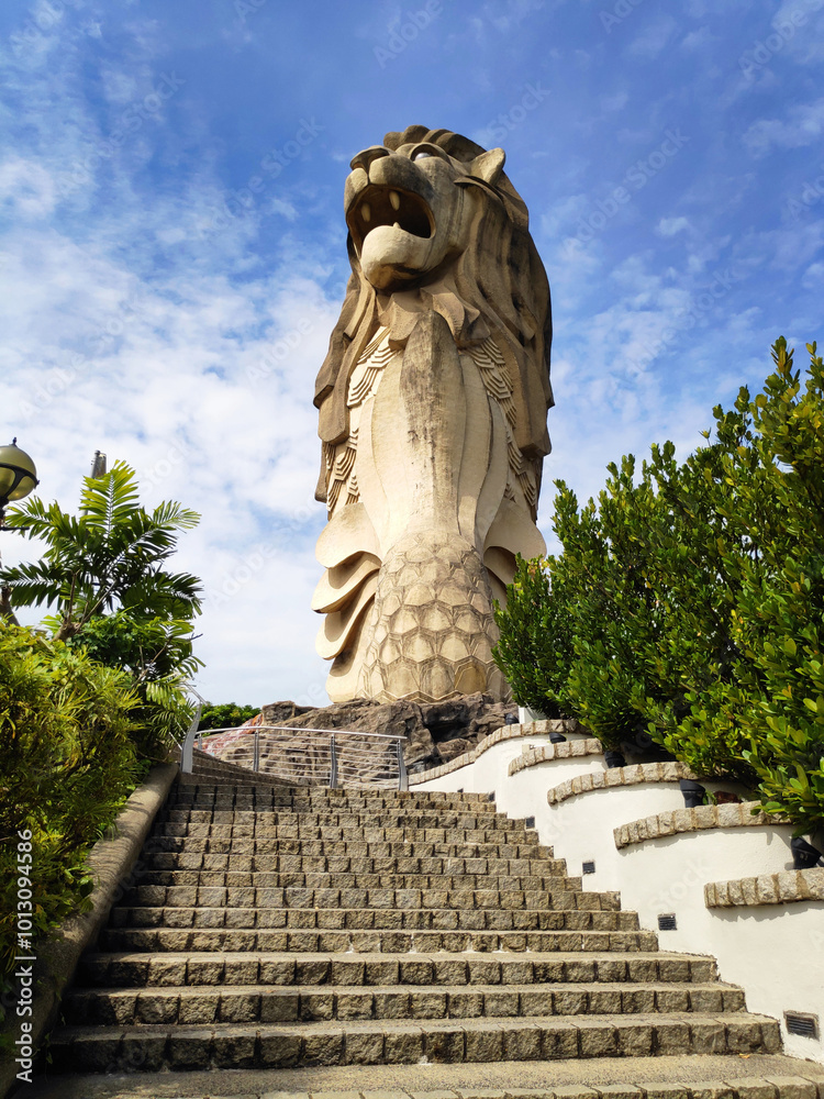 Merlion Statue on Sentosa Island in Singapore Stock Photo | Adobe Stock