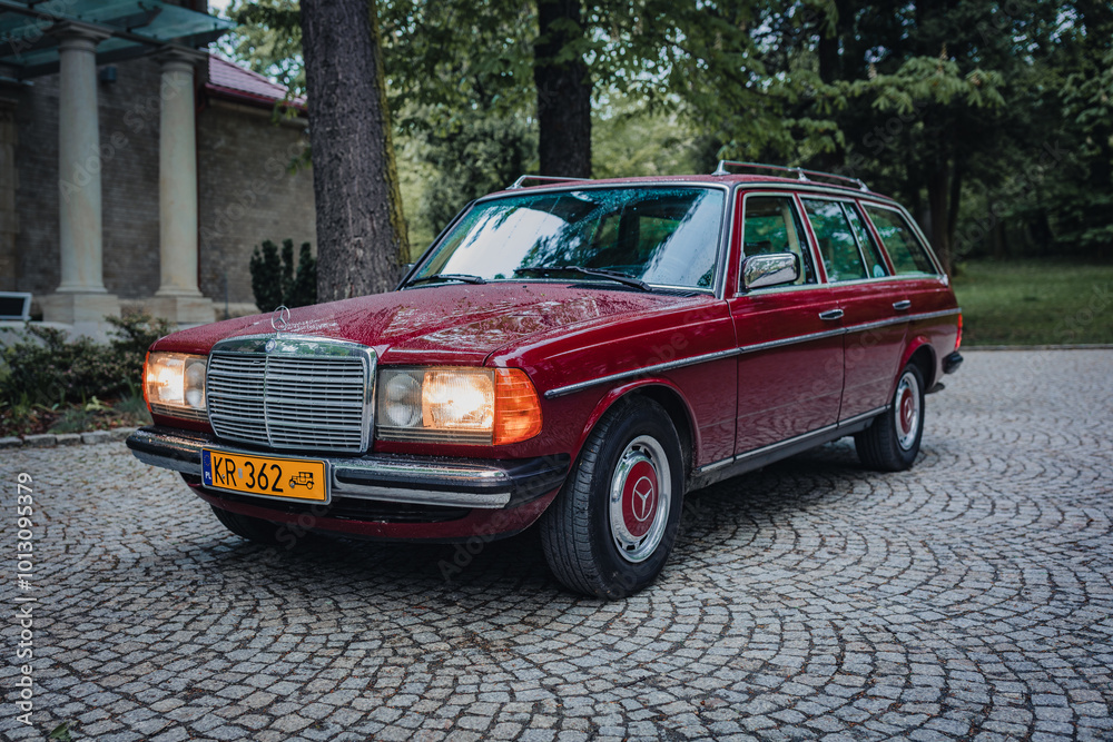 POLAND, Turawa - April 21, 2024 - Mercedes-Benz 230 TE. This 230 TE is ...
