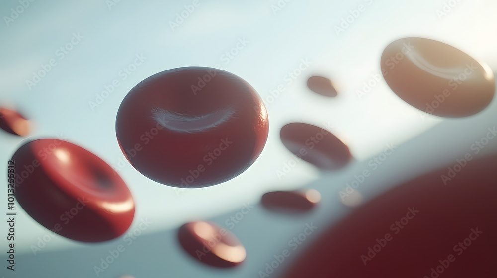 Hemoglobin Hues:components of our blood. Close-up of hemoglobin ...