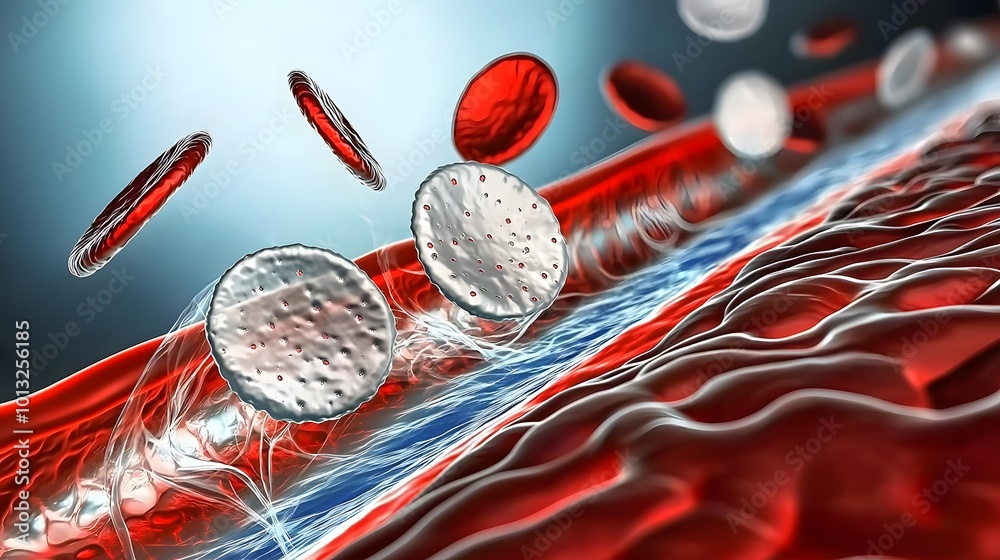 Platelet Ballet:components of our blood. Delicate platelets dancing ...