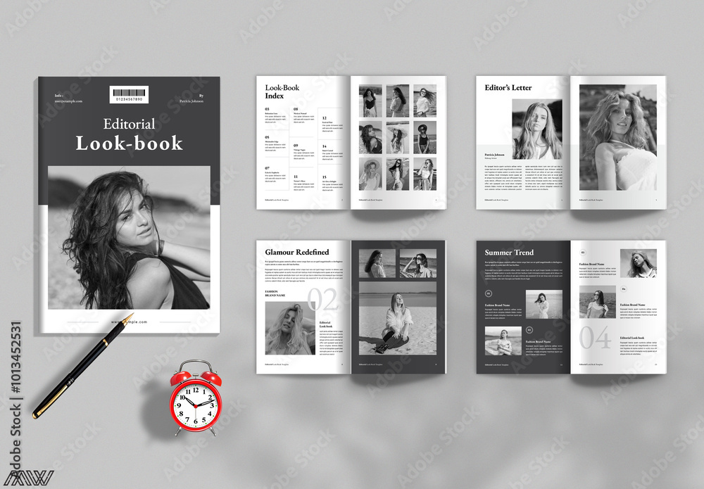 Editorial Look-book Template Stock Template | Adobe Stock