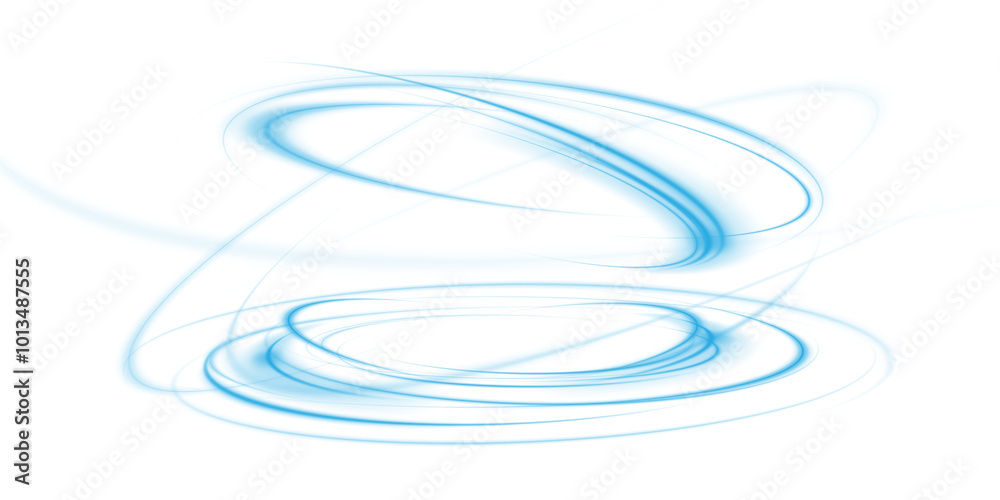Blue luxury background with blue line decoration and curve light effect ...