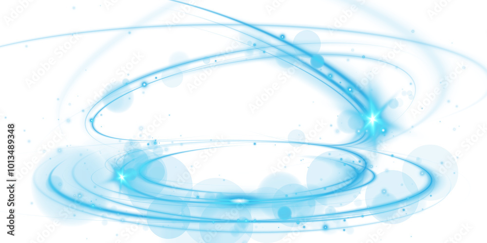 Blue luxury background with blue line decoration and curve light effect ...