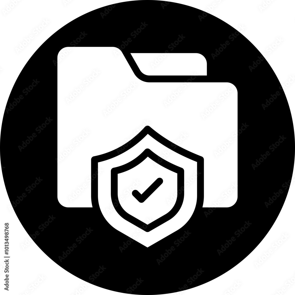 Poster Protected Folder Icon Design – Wall Art | UkPosters