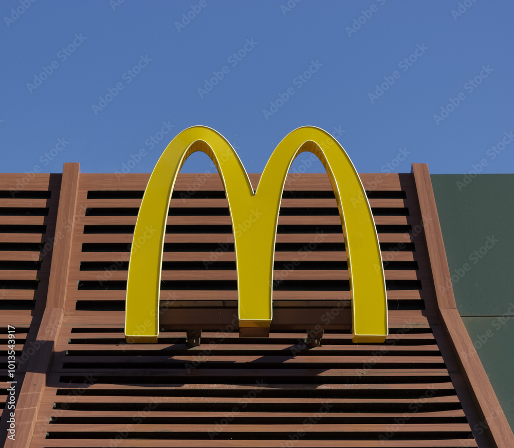 McDonald's Golden Arches logo which appears above their fast food ...